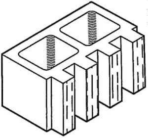 Fluted Rake Face Block - Fairbanks Materials Inc. (FMI)